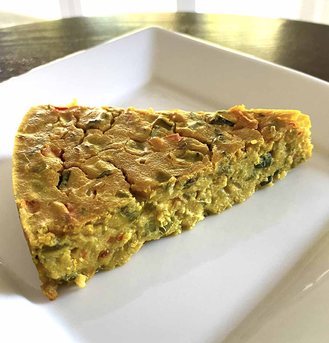 Pastel de vegetales con harina de garbanzo – Chefs Jaime y Ramiro